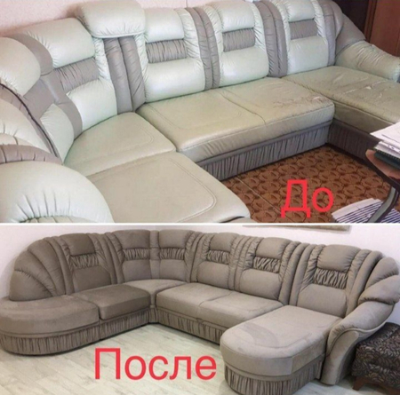 Перетяжка мягкая мебель любой сложности