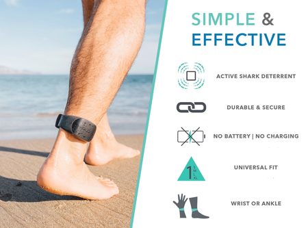 SHARKBANZ-2 магнитный браслет для защиты от опасных акул, скатов, рыб!