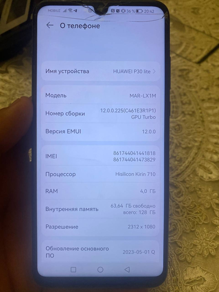 Huawei P30 lite  holati ancha yaxshi ishlashlari zo'r