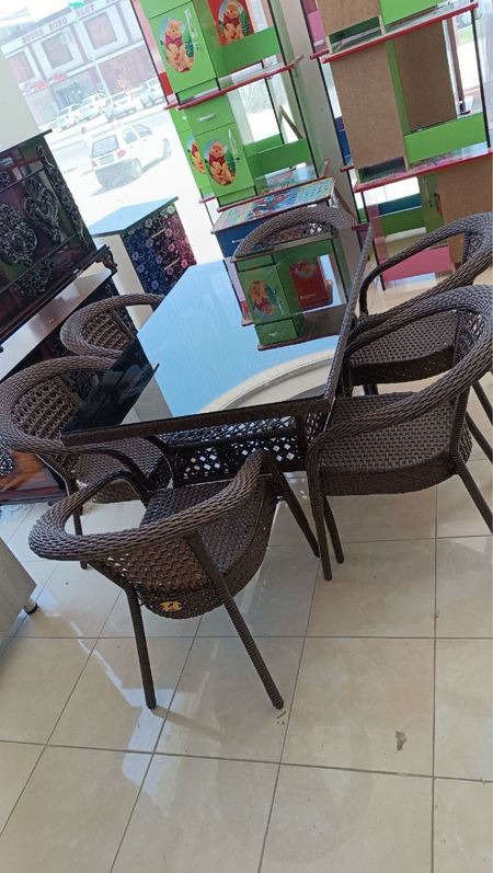 Toqima ratan stol stullar