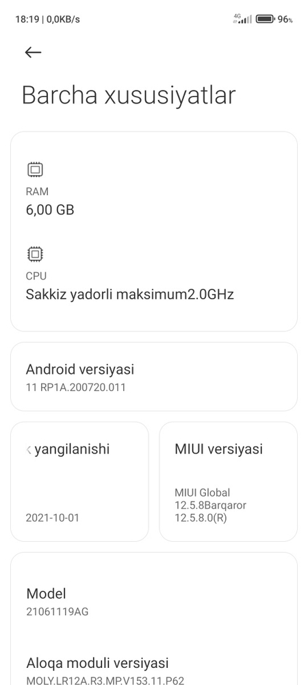 Redmi 10 xolati zõr ideal
