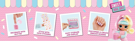 LOL Surprise OMG Sweet Nails - Candylicious Sprinkles Shop with 15