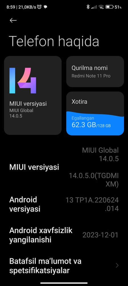 Redmi note 11 pro
