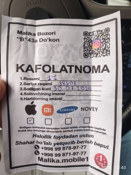 Iphone 11 yangi hali 2 oy ishlatilgan 98 yomkost ideal holatda laminat