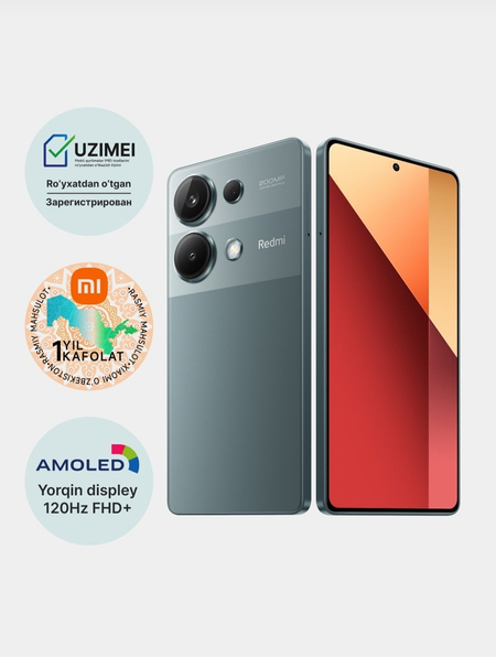 Xiaomi Redmi Note 13 Pro Global New 2024, Uzimei/Garantiya/Dastafka