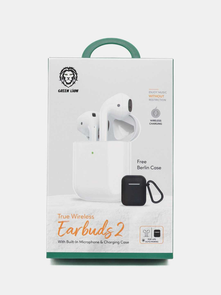 ДОСТАВКА Бесплатно! Наушники GREEN LION Earbuds 2 (AirPods 2.2)