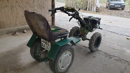 Motoblok. Motokultivator 9.5 ot kuchi starter akumlyatorli srochna