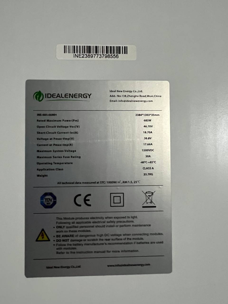 ОПТОМ Солнечные панели КЛАСС А 685W по 0,22$