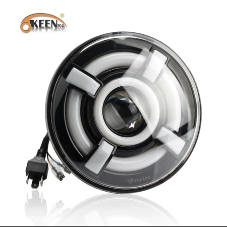 Круглые 7' Led-фары с дхо и поворотниками