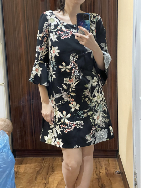 Платье женское с цветами