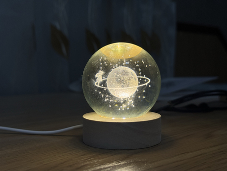 Светильник ночной, с 3D эффектом Луны