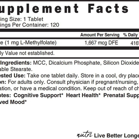 Nutri Methyl Folate  5 Mtf