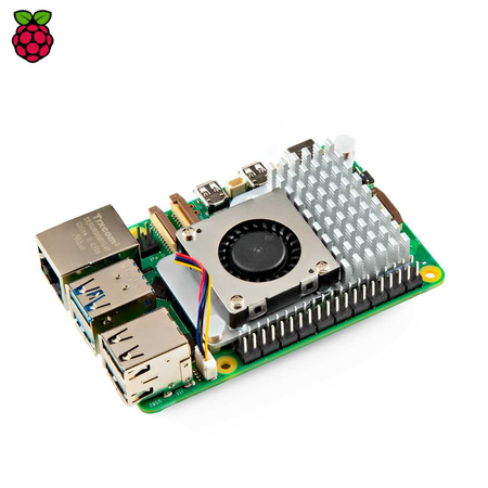 Радиатор с активным кулером - для Raspberry Pi 5