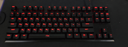 Клавиатура HyperX alloy fps pro red