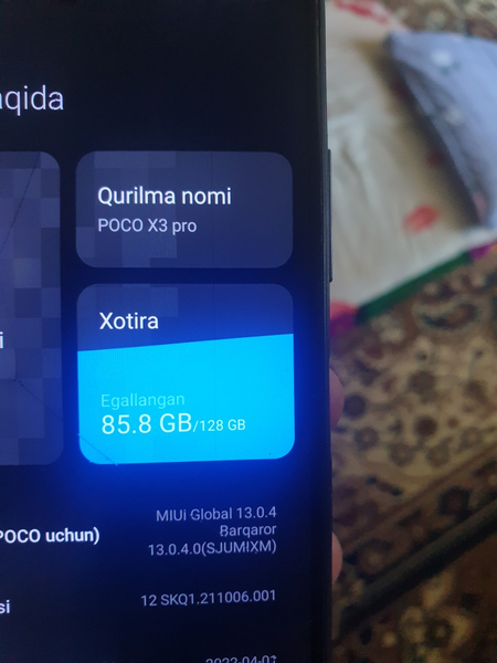 Poco x3 pro  128/8