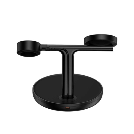 Беспроводная зарядная станция Baseus Swan 3-in-1, чёрный