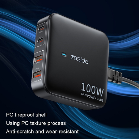 Многопортовое зарядное устройство GaN Charger Yesido YC41