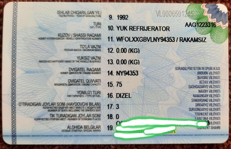 Ford Tranzit sotiladi YuK REFRIJERATOR