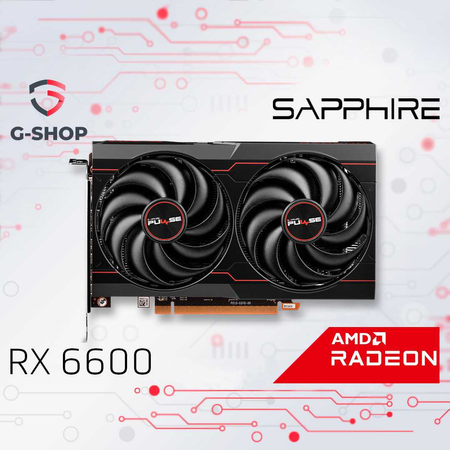 Игровая видеокарта AMD Sapphire AMD Radeon RX 6600 Pulse 8GB GDDR6