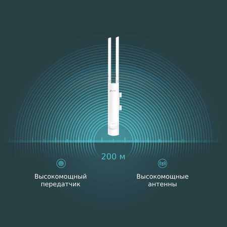Точка доступа для улицы и помещений Tp-Link Omada EAP110-Outdoor V3