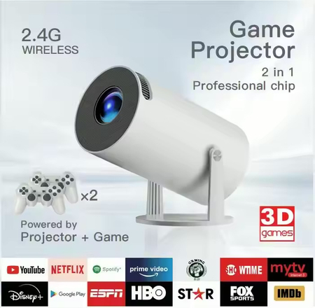 Игровой проектор X10 Plus game projector с двумя пультами