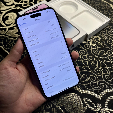 iPhone 14 Pro Max Purple 128gb 89%radnoy full komplekt