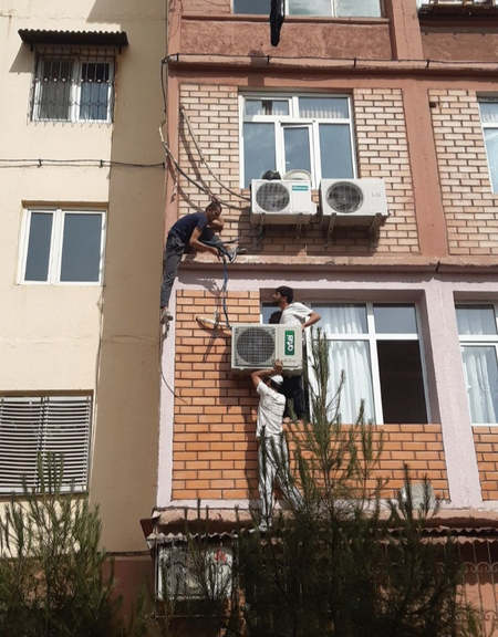 Установка кондиционер