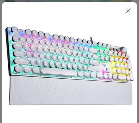 Клавиатура RGB AULA F2028 white