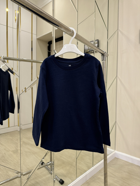 Детские базовые лонгсливы из органического хлопка H&M Англия 2-4г