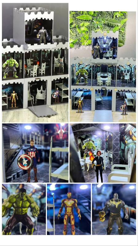 Кукольный замок Принцессы и База MARVEL