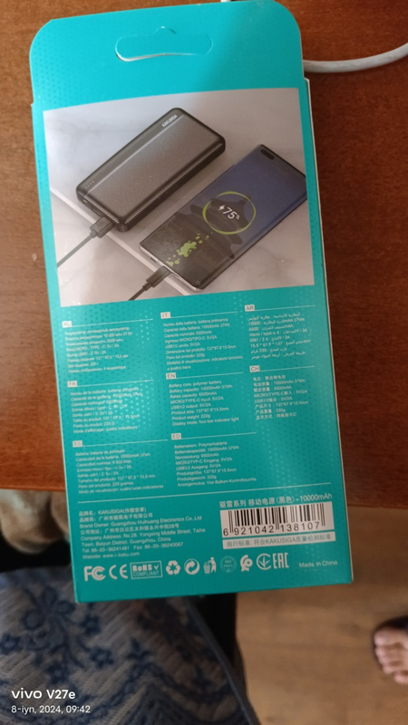 Powerbank 1000 A yangi