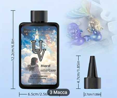 Прозрачный УФ смола + УФ фонар для рукоделия.