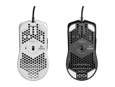Игровая белая мышь RGB Glorious Model O Minus Glossy Matte Black White