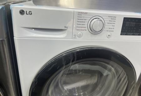 (9кг) LG  стиральная машина, Direct Drive Inverter+Steam Premium