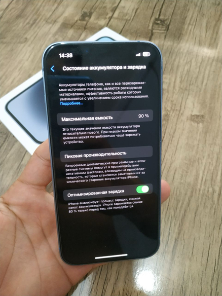 Iphone 14 blue 90emk 128 gb sotiladi