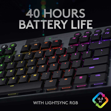 Игровая клавиатура Logitech G G915 TKL Logitech GL Linear, carbon