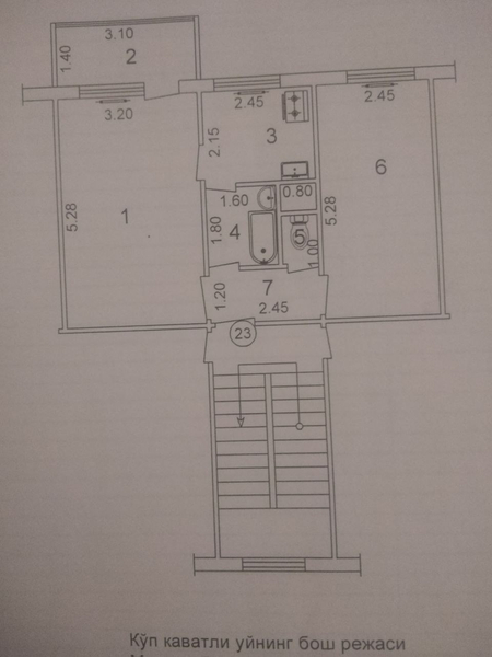 Arenda kvartira Yalangach 3-komnatnaya