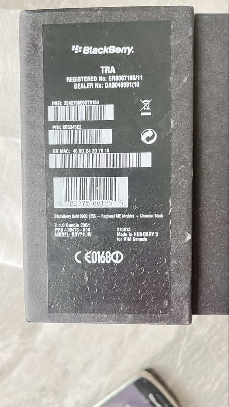 BlackBerry Model BLB-9900