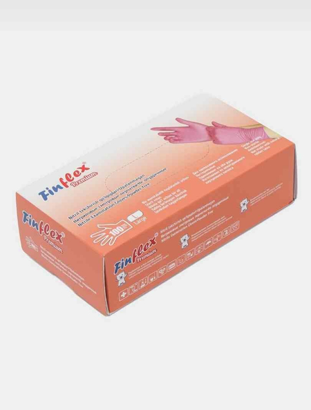 Нитриловые перчатки Finflex, L 33 000, M 34 000, в коробке 100 шт