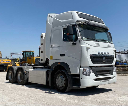 Тягач Howo T7H 6x4 CNG метан газли, подушкали, AMT