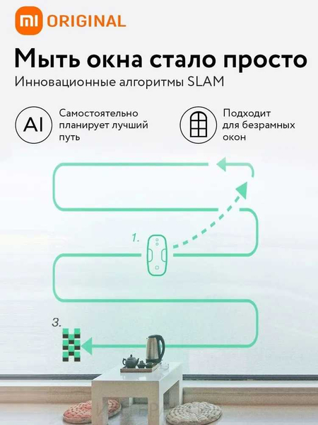 Робот мойщик окон, стеклоочиститель Xiaomi HUTT DDC5/DDC55, мытье окон