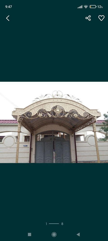Zamonaviy stilda temirdan naves ba boshqa mahsulotlar