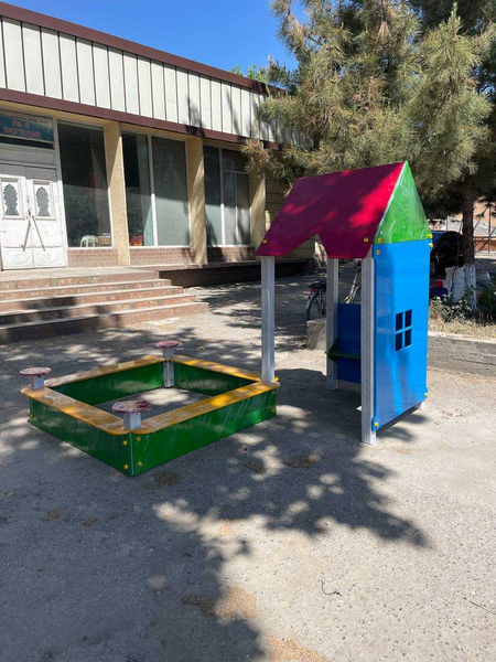 Домик с Песочницей (Уйчали қумдон) Детская площадка