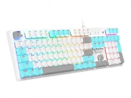 Проводная игровая клавиатура Bloody S510R (ICY WHITE) BLUE SWITCH