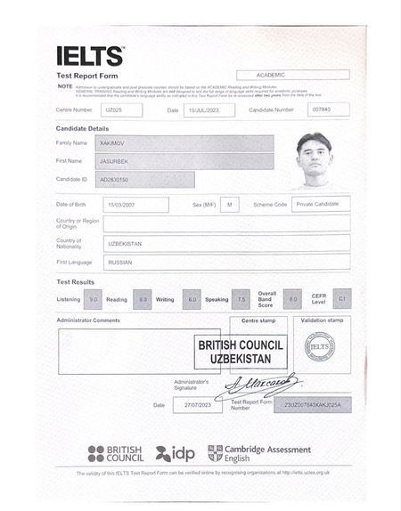 Репетитор IELTS и General English