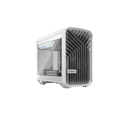 ^Корпус Fractal Design Torrent Nano - White TG Clear Tint