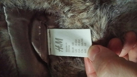 Шубка  c капюшоном для малышей от H&M
