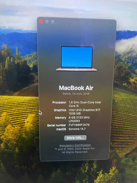 Macbook Air + Chexol + Original Zaryadka