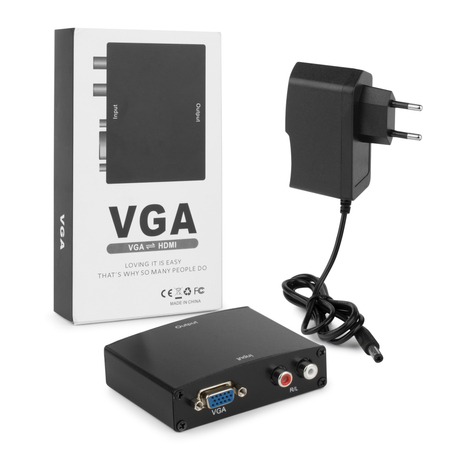 Конвертер стереоаудио в VGA на HDMI с адаптером